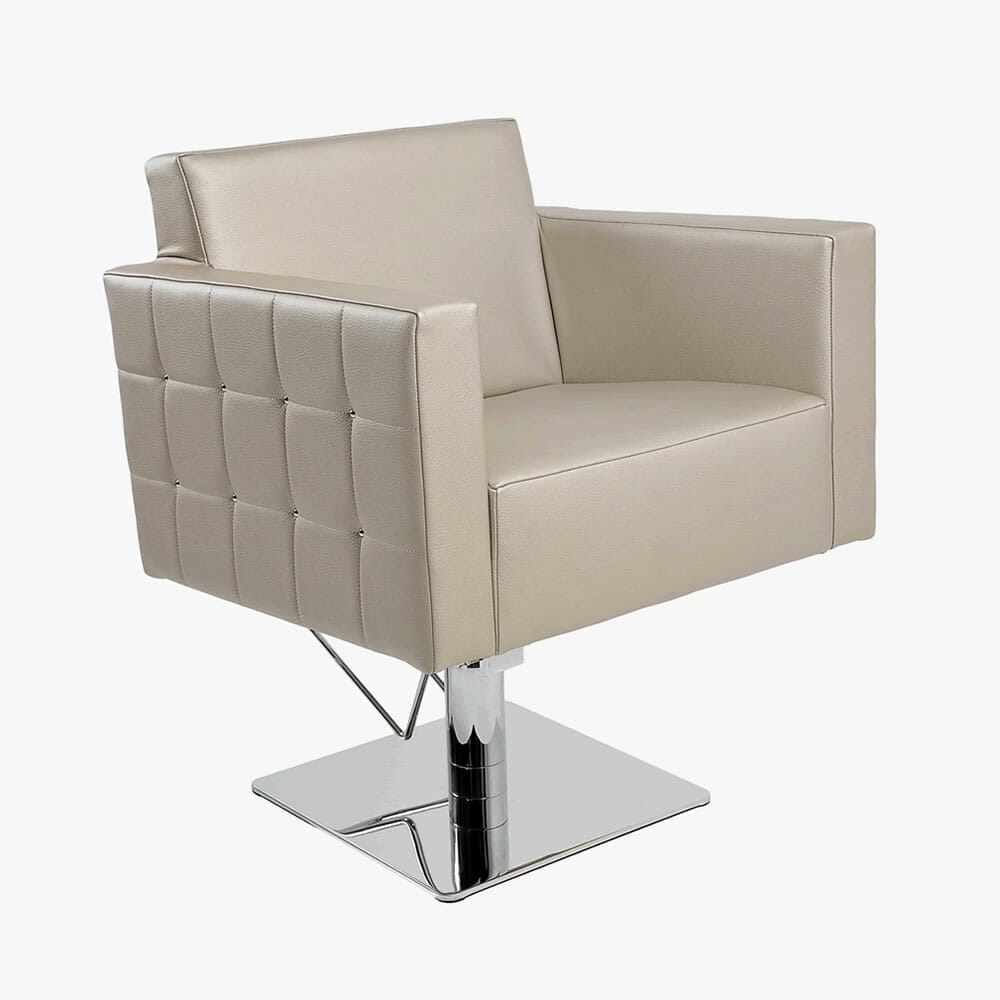Mila Qubo Styling Chair in Premium Fabric | Direct Salon Furniture